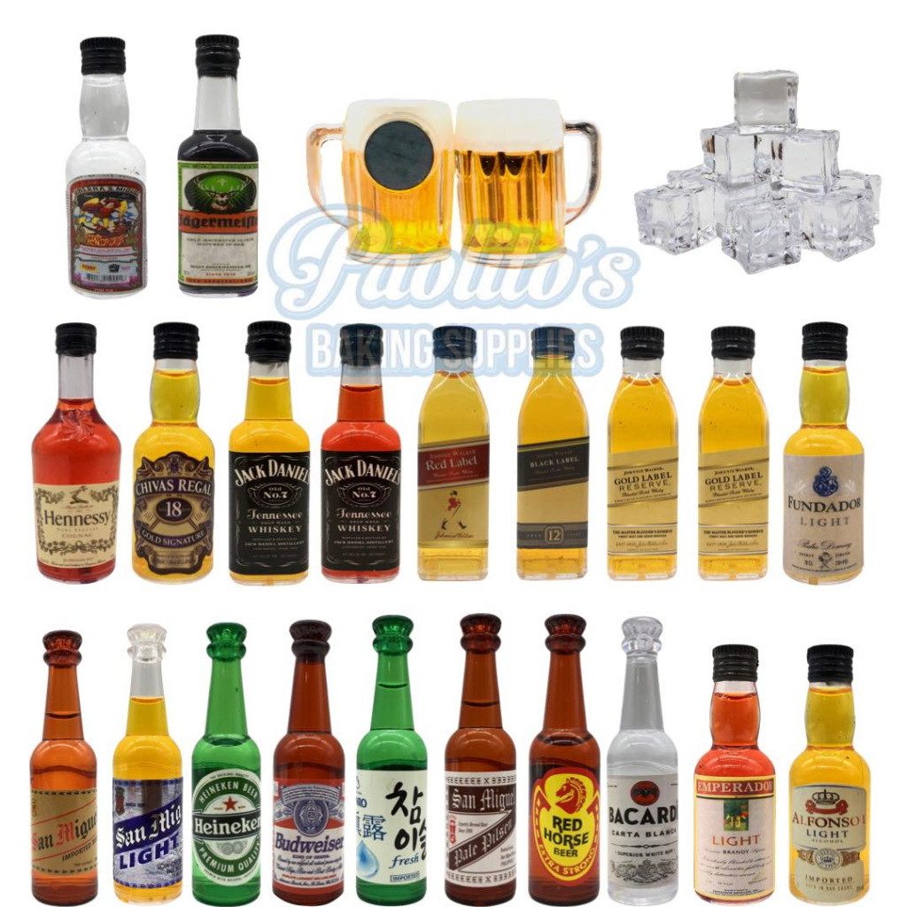 Mini Liquor Bottle Cake Topper/Decorations (NOT FOR CONSUMPTION ...