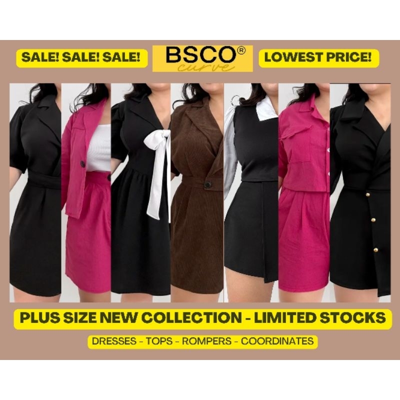 ONHAND PLUS SIZE BSCO CURVE DRESS XL-6XL KOREAN STYLE NEW ITEMS! KOREAN ...
