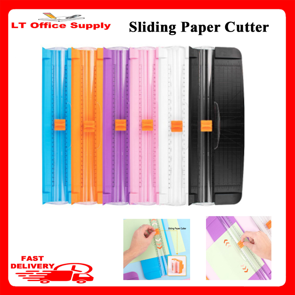 Plastic Sliding Paper Cutter A4 hidden blade safety knife head DGG ...
