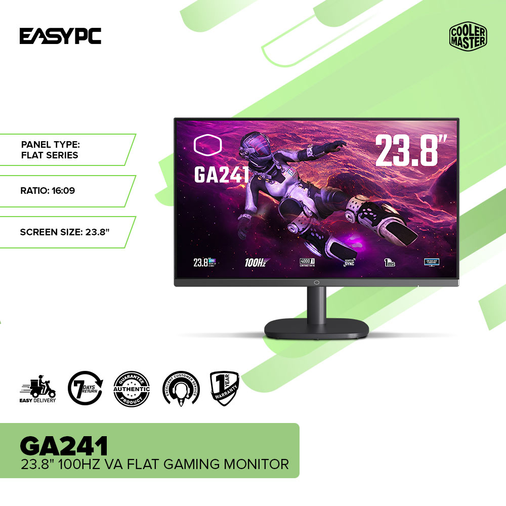 EasyPC| Cooler Master GA241 24 inch Gaming Monitor| 100Hz| VA Panel ...