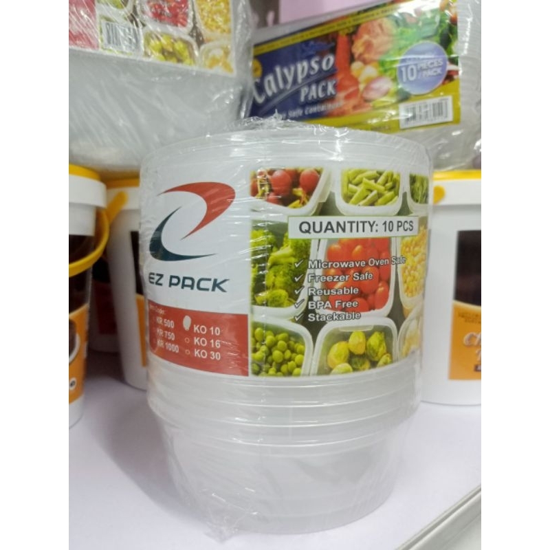 EZ Pack Round Microwavable Container (10pcs per pack) | Shopee Philippines