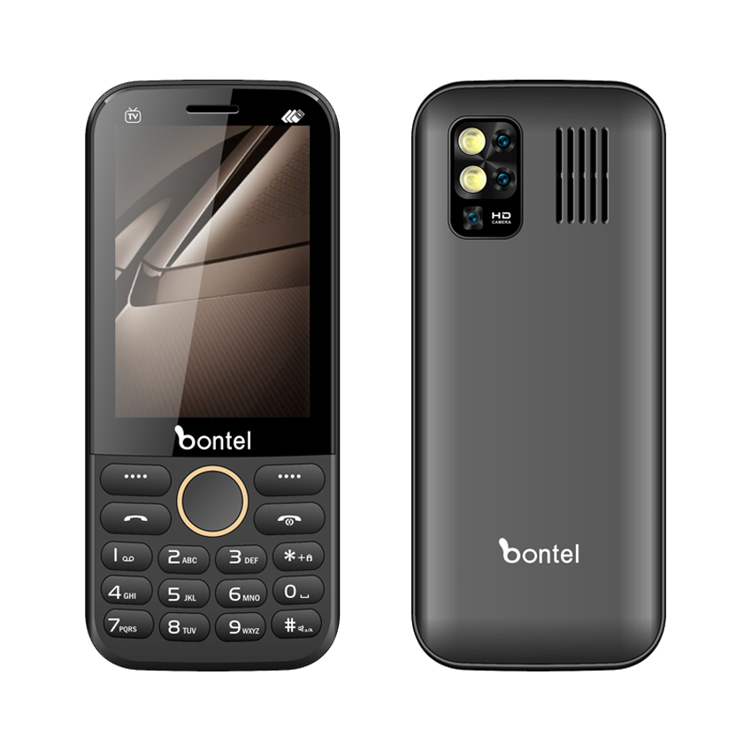 Bontel Q8 Basic Mobile Phone 3000mAh Big Battery Trio Sim, TV ...