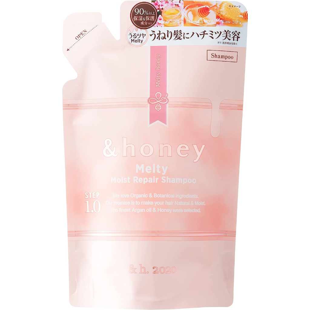 &honey Melty Moist Repair Shampoo (440ml) Melty Moist Repair Treatment (445g), Made in Japan ...