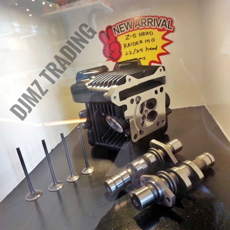 RAIDER 150 carb | 22/25 & 23/26 Super Head Set / Assembly | with cams ...
