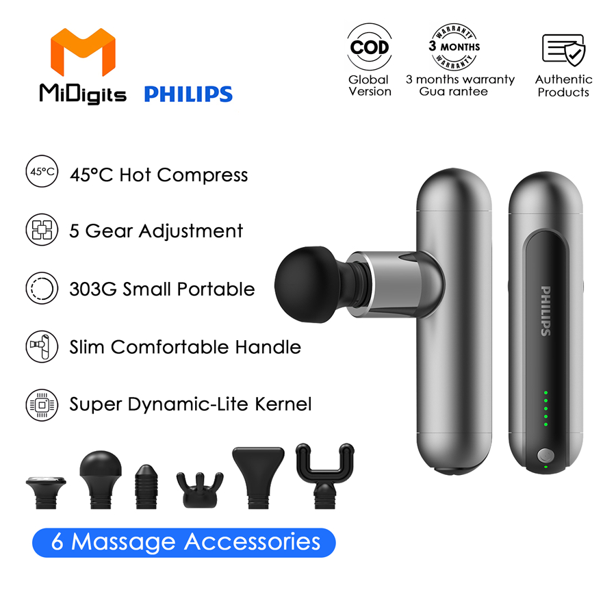 Philips Fascia Gun Deep Muscle Hot Compress Massager Mini Electric ...