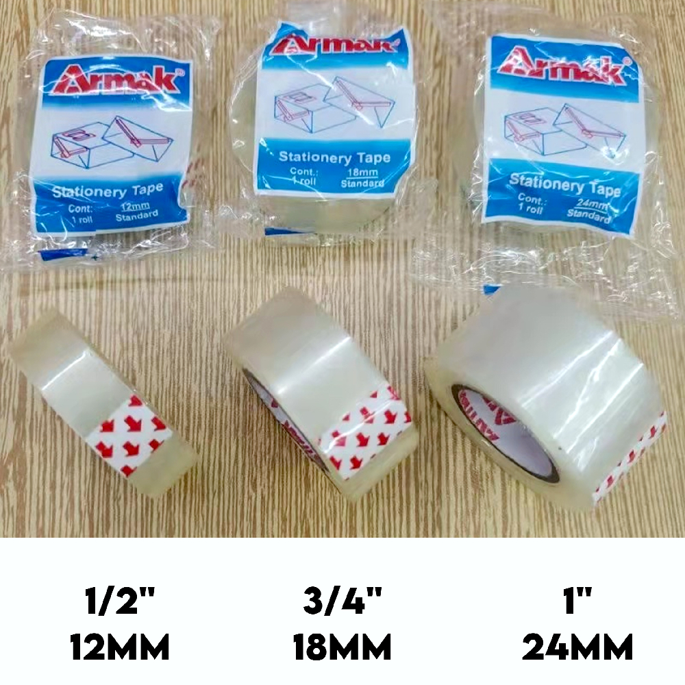 ARMAK Stationery Tape Clear Transparent | Shopee Philippines
