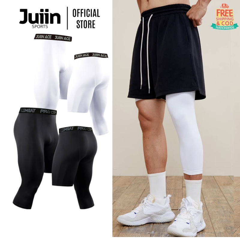 Juiin One-Leg Compression Basketball Cycling pants Leggings GYM Running ...