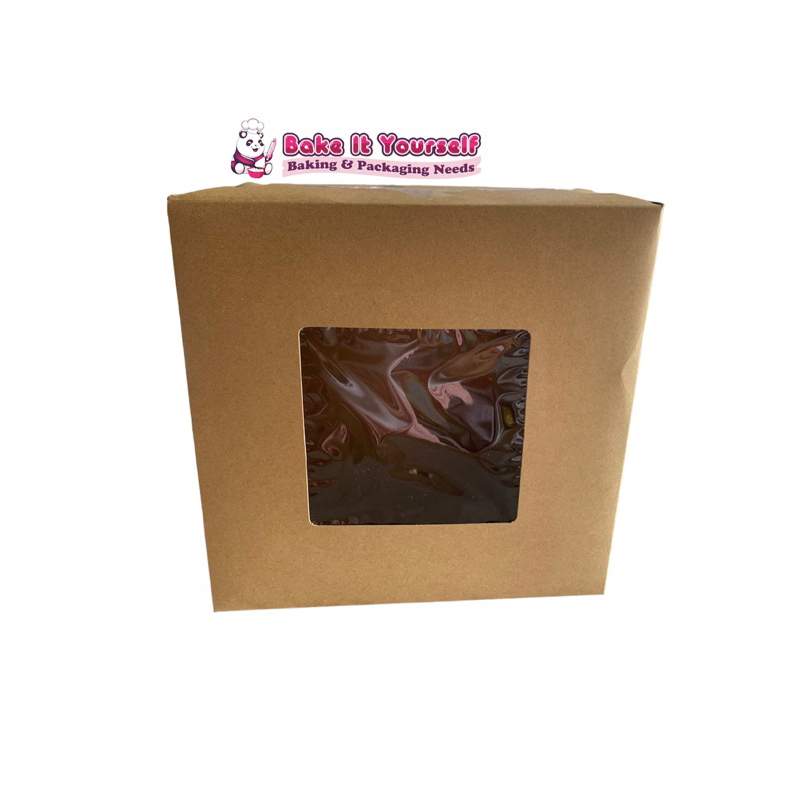 BIY Cake Boxes (Kraft with Window) | Shopee Philippines
