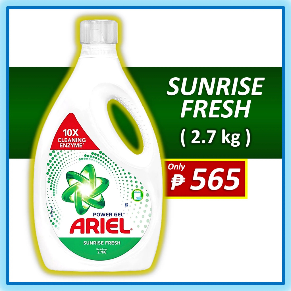 Ariel SUNRISE FRESH Liquid Laundry Detergent (2700mL) 2700g Power Gel ...