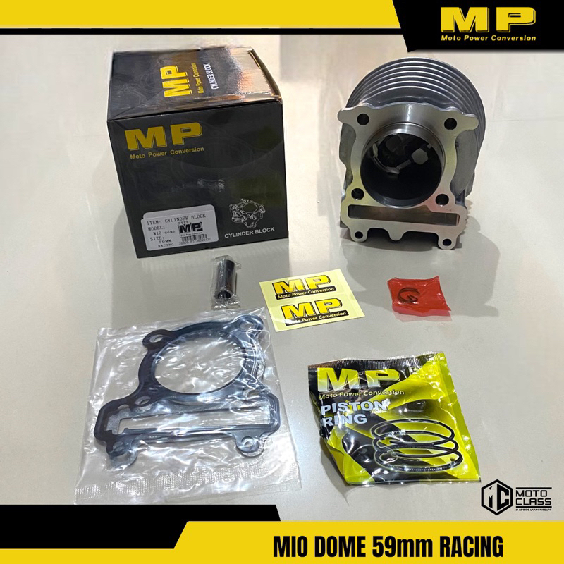 MP CYLINDER BLOCK MIO SPORTY DOME 59MM RACING (7899) | Shopee Philippines