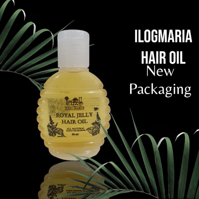 Ilog Maria Royal Jelly Hair Oil for Dry Damaged hair Dandruff & Falling ...
