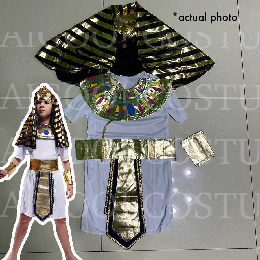United Nations Egypt Boy Costume for Kids UN Egyptian Pharaoh Cosplay ...