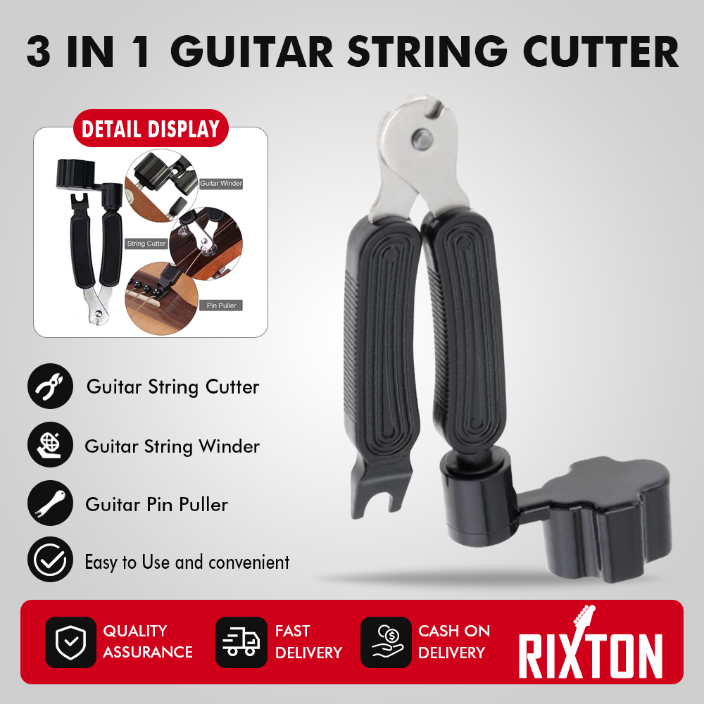 RIXTON 3 in 1 Guitar String Cutter Multifunctional Guitar Tool Guitars ...