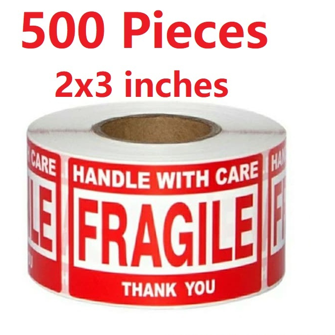 Fragile Sticker (2''x3'' - 500 Sheets) | Shopee Philippines