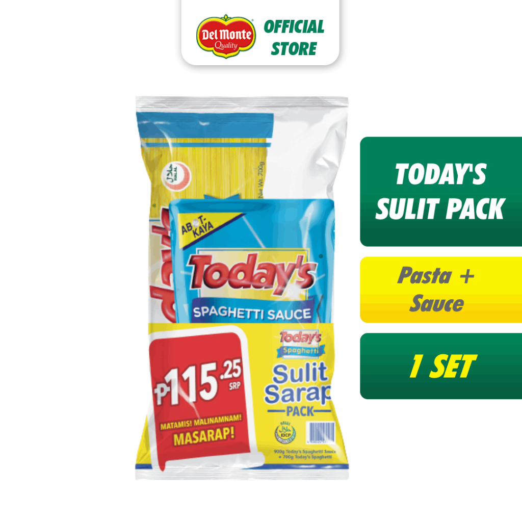 Del Monte Today's Sulit Pack (Spaghetti Sauce And Pasta) | Shopee Philippines