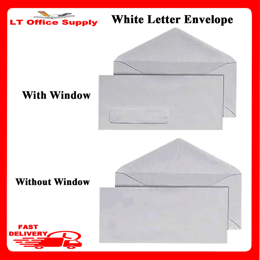 1 box or 500pcs White letter paper Envelope | Shopee Philippines