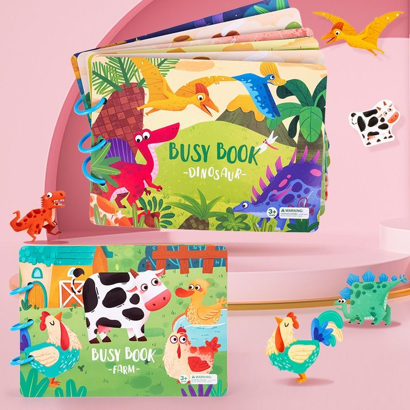 Busy Book for Kids 10 Themes Preschool Learning Activities Book Autism ...