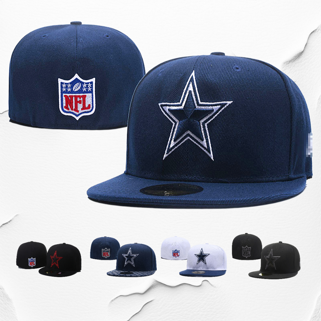 Dallas Cowboys NFL High Quality Closed Full Cap Baseball Hat | Shopee ...