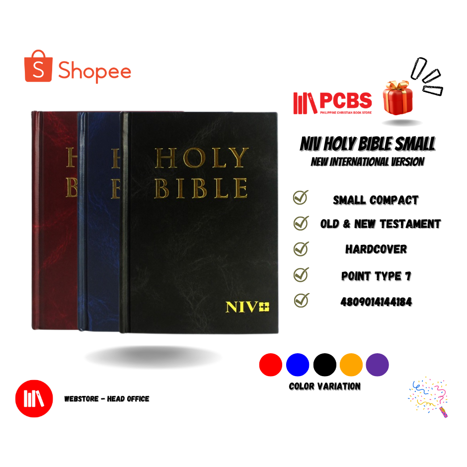 PCBS NIV Holy Bible Small Compact (POINT TYPE 7) Hardcover - New ...