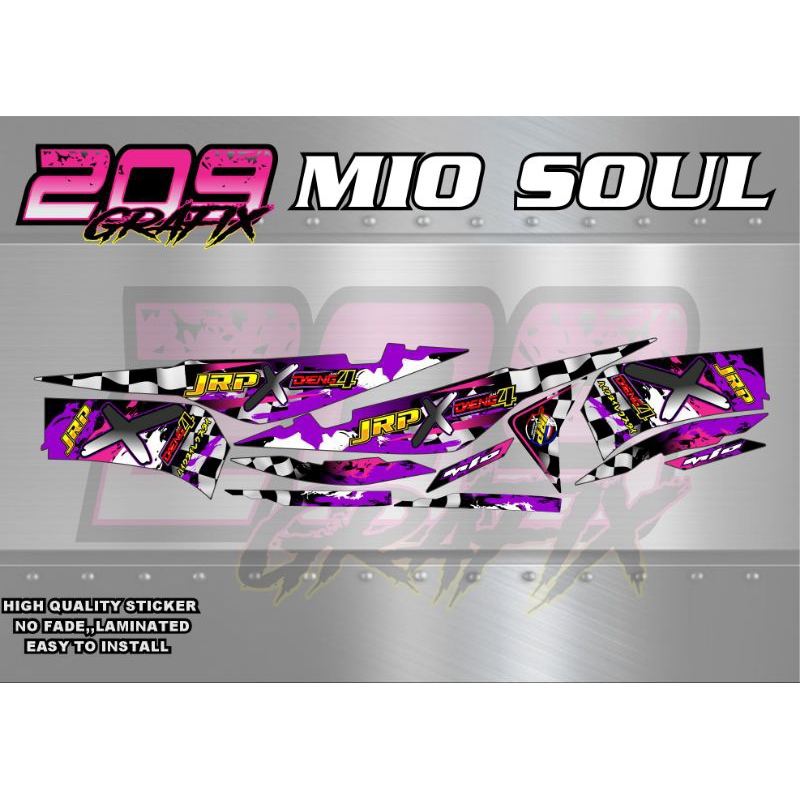 Yamaha Mio Soul decals sticker, Laminated | Shopee Philippines