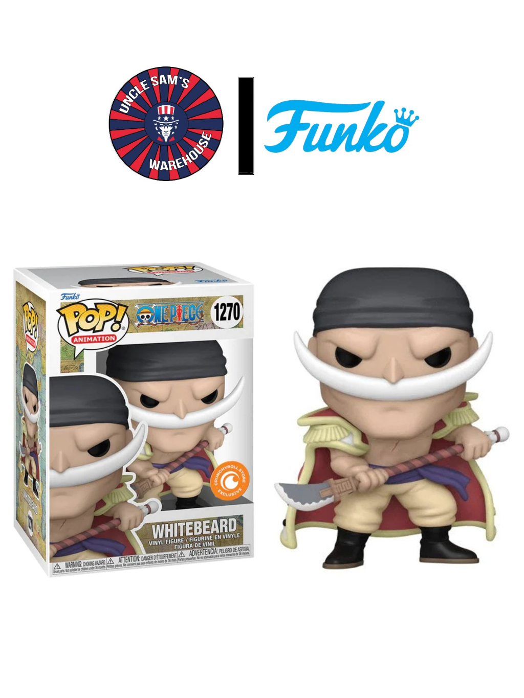 Funko Pop! Animation: One Piece Whitebeard Crunchyroll Exclusive #1270 No MINT | Shopee Philippines