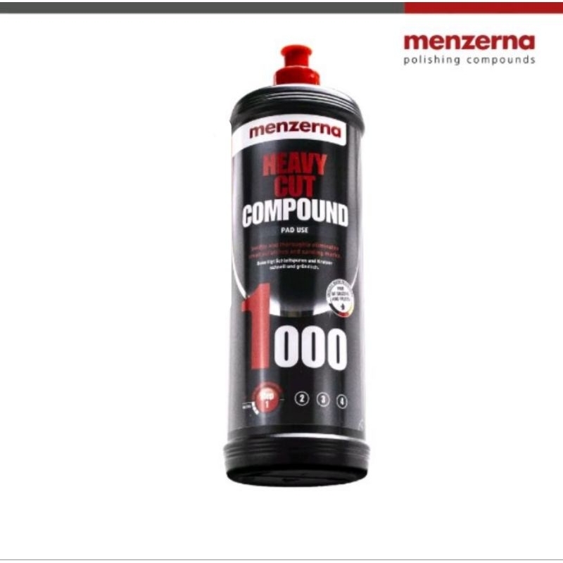 MENZERNA HEAVY CUT COMPOUND 1000 1KG HCC1000 1 LITER STEP 1 POLISHING ...