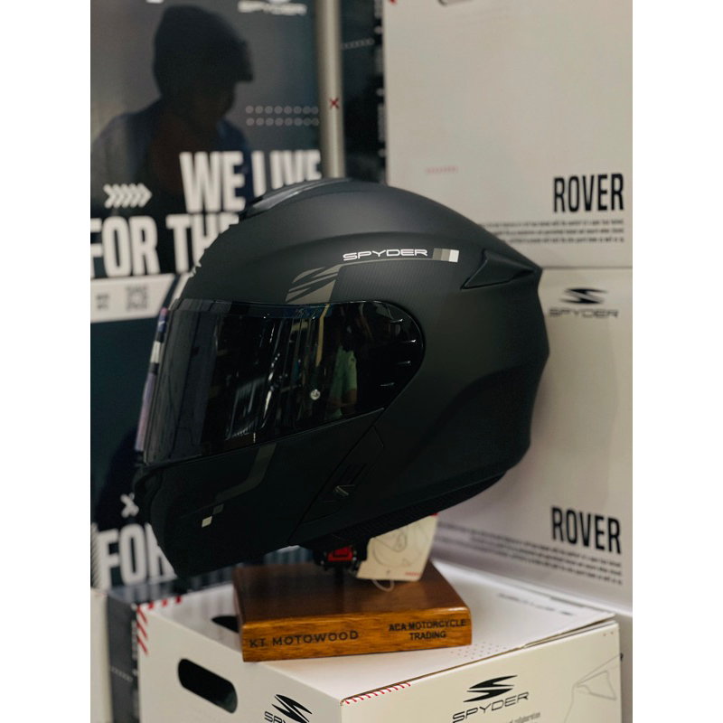 SPYDER ROVER S0 V2 Modular Dual Visor Helmet with Free Clear Visor ...