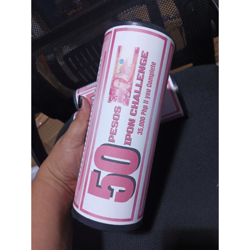 50 Pesos Paper Bills IPON Challenge Coin bank Alkansya | Shopee Philippines