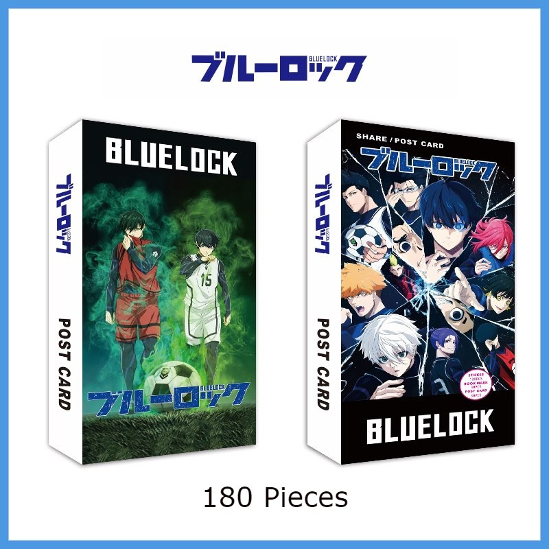 BLUE LOCK 180 PIECES (30 Postcards + 30 Bookmarks + 120 Stickers ...