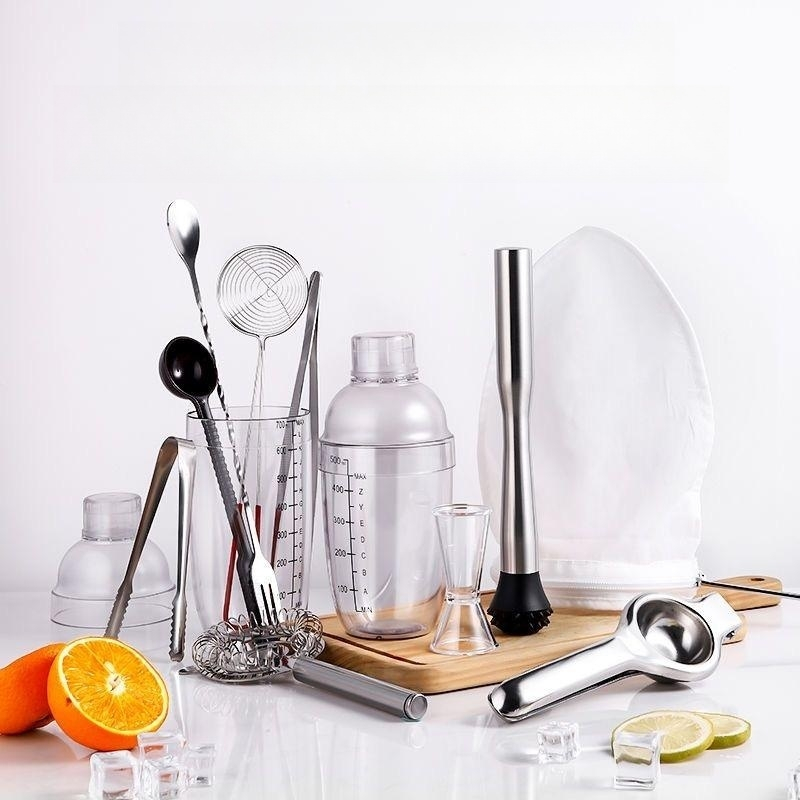 Milk Tea Fruit Tea Making Tools Set-Shaker, Stirrer, Strainer, Ice ...