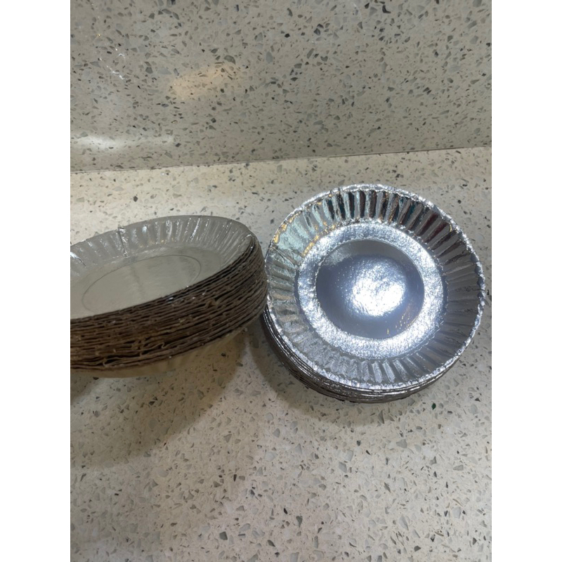 100pcs ROUND DISPOSABLE PAPER PLATE 5.5”x5.5” | Shopee Philippines