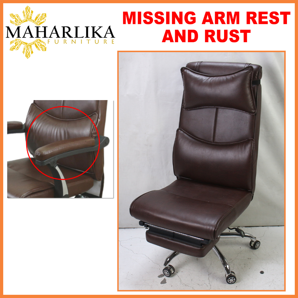 Maharlika Slightly Damage #LB102 Office Chair Leather Designed ...