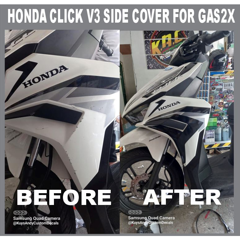 Honda Click 125i V3 Decals sticker Cover up gasgas | Shopee Philippines