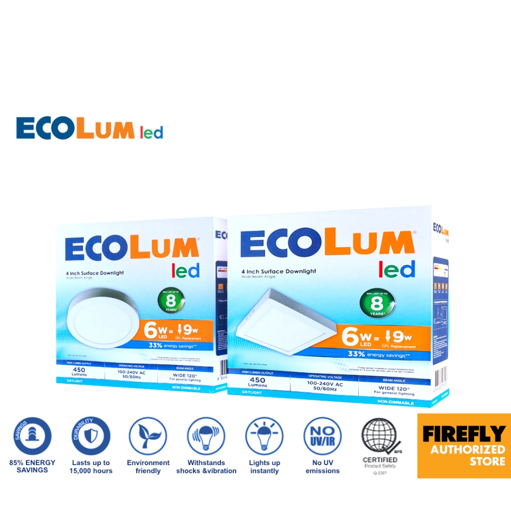 Ecolum LED Surface Downlight | Shopee Philippines