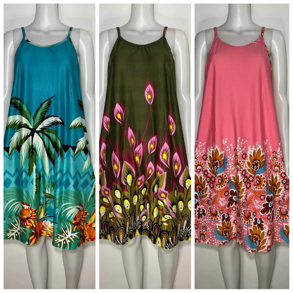 SPAG DRESS PRINTED/DASTER PANTULOG PAMBAHAY | Shopee Philippines