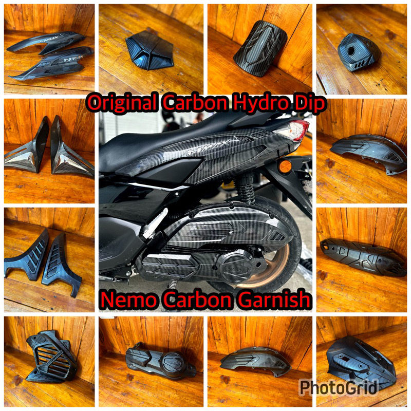 Original Nmax V2/2020/2021/2022, V2.1 Nemo Carbon Garnish Hydro Dip ...