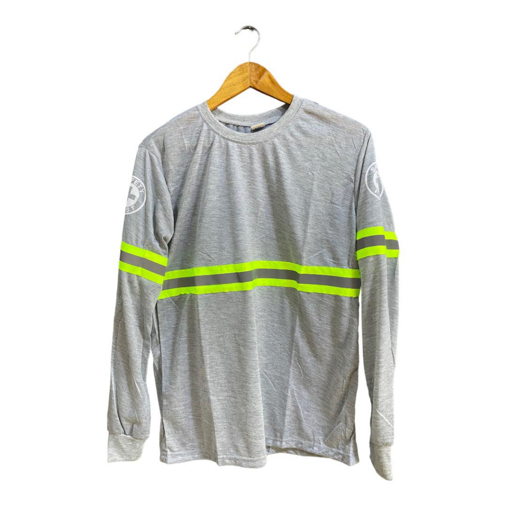 Long sleeve reflector construction with two side print safety first ...