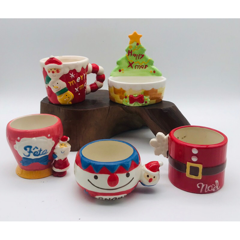 Ceramic Christmas mini cups | Shopee Philippines