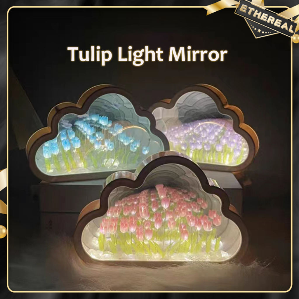 DIY LED Mirror Tulip Night Light DIY Tulip Material Pack Handmade ...