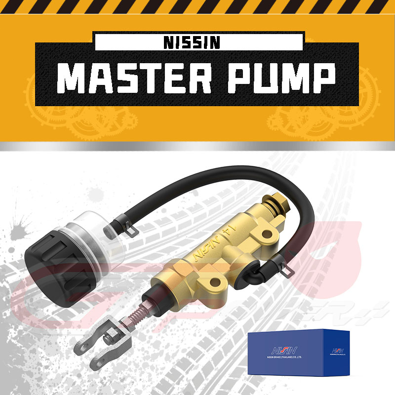 NISSIN REAR MASTER PUMP UNIVERSAL XRM / RAIDER150 GOLD REAR BRAKE ...