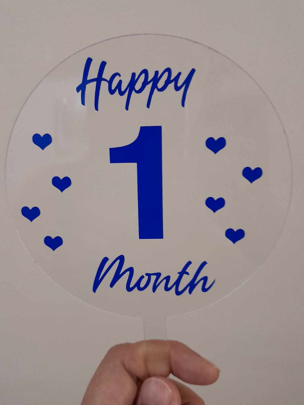 Baby Milestones cake topper made of acrylic and decals | Shopee Philippines