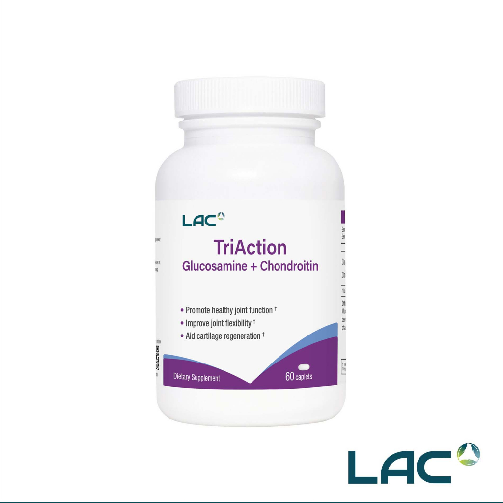 LAC TriAction Glucosamine + Chondroitin 60 Caps (Consume within January ...