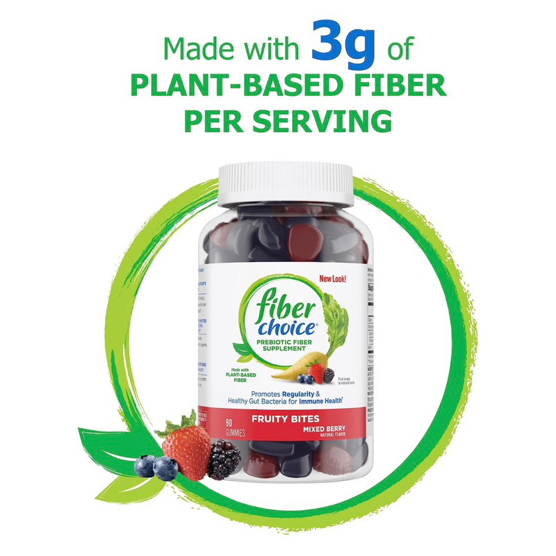 on hand!Fiber Choice Plant Based Prebiotic Fiber Gummies & Chewable ...