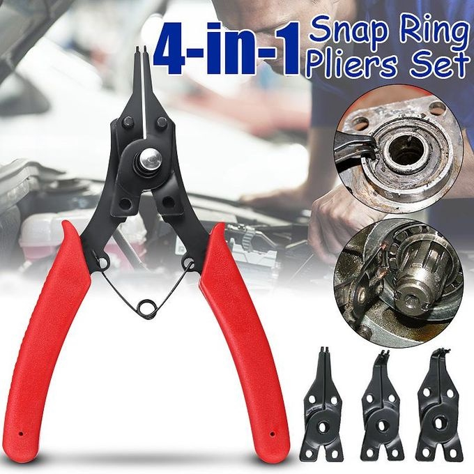 MDS 4 In 1 Circlip Pliers Snap Ring Pliers Retaining Ring Pliers Puller ...