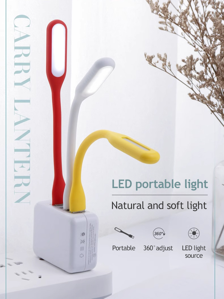 USB Small Night Light LED Desk Lamp Soft Light Eye LED Portable Light ...