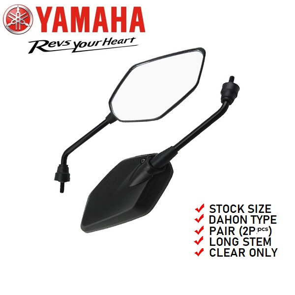 yamaha fazzio MOTORCYCLE SIDE MIRROR STOCK TYPE | LONG STEM / STANDARD ...