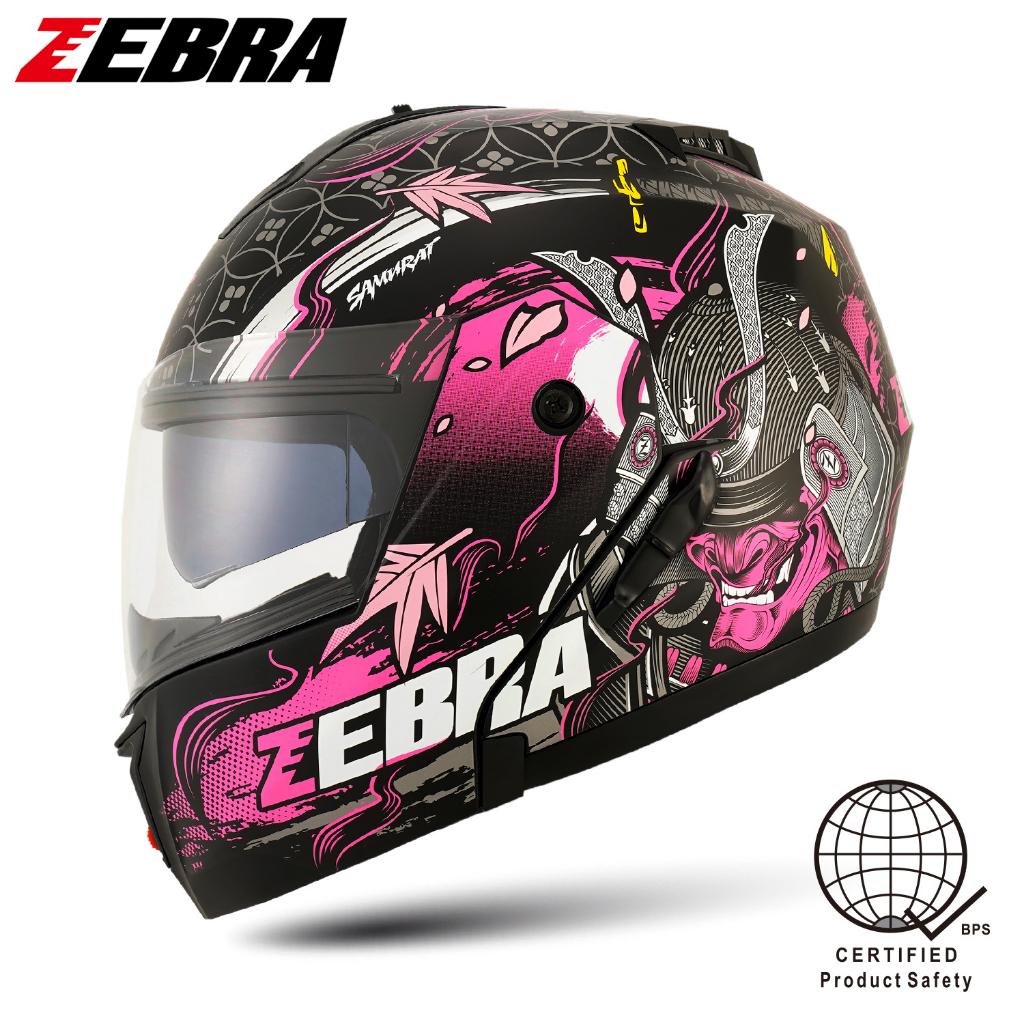 ZEBRA YM-602 #13 with Design Modular Helmet Dual Visor Motorcycle ...