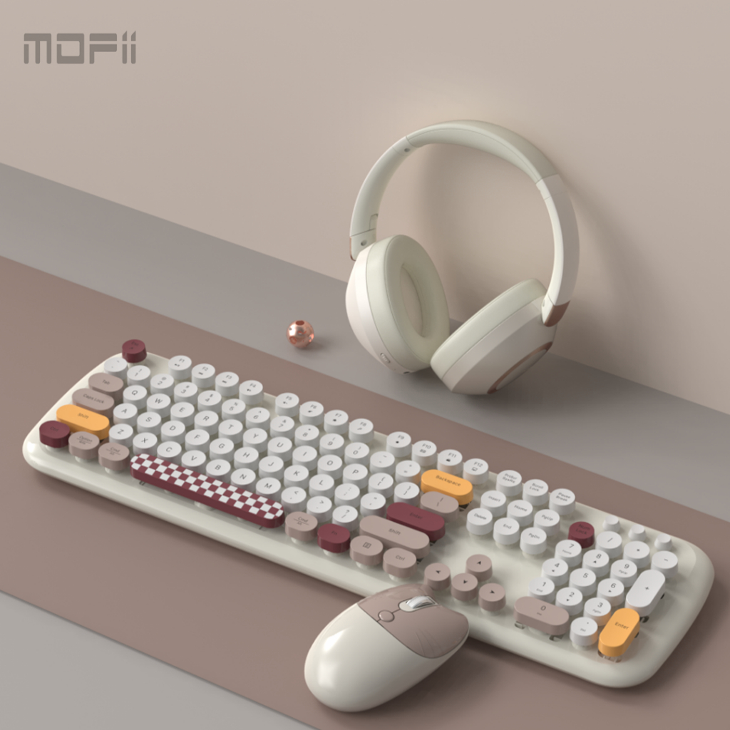 Mofii GEEZER Zero Wireless Cute Keyboard and Mouse Set Office Keyboard ...
