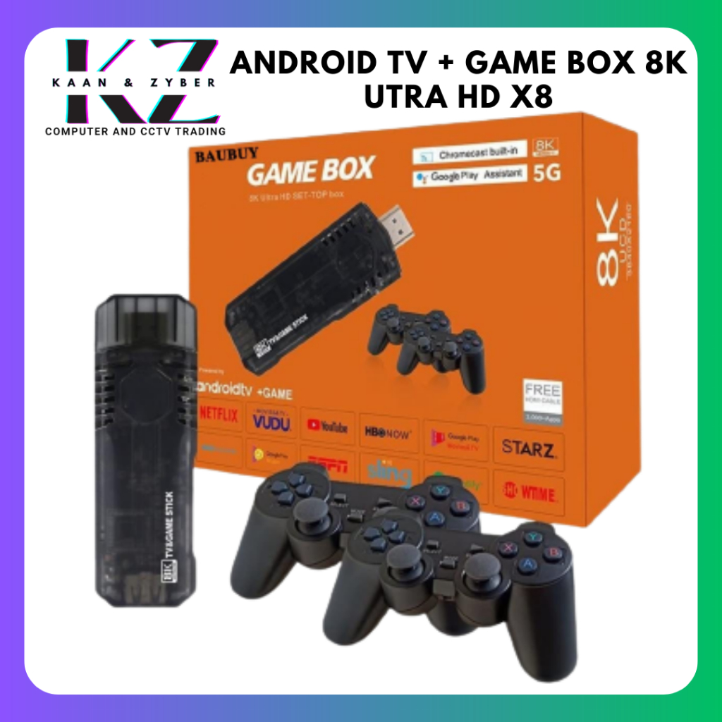 Android TV + Game Box 8K Utra HD X8 | Shopee Philippines