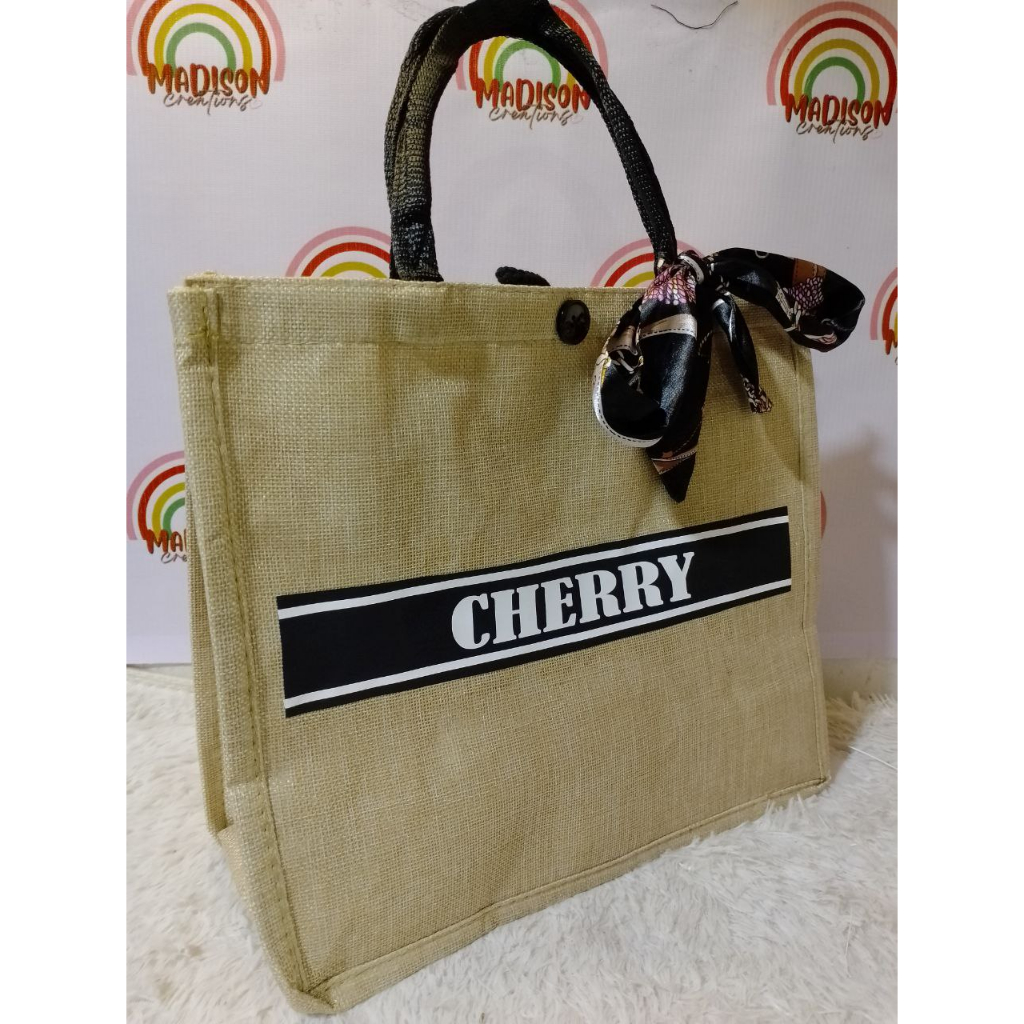 Personalized Abaca Tote Bag WEDDING GIVEAWAYS, SOUVENIRS MOTHERS DAY ...